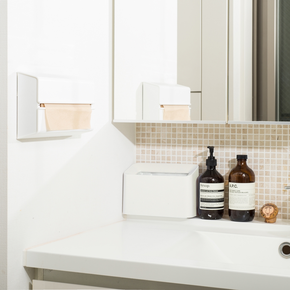 日本 ideaco ABS壁掛/桌上兩用擦手紙架 (4色) | homeshops 小宅私物