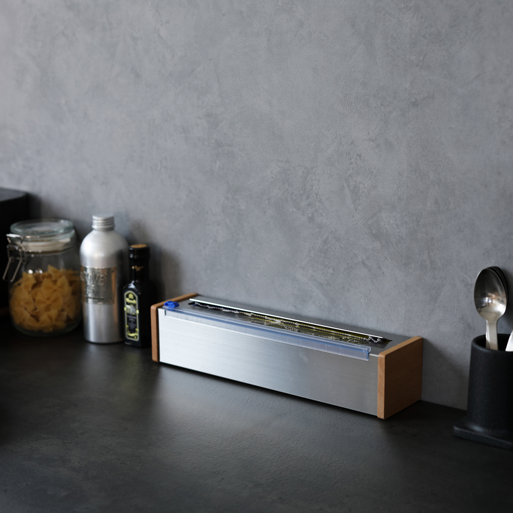 日本 ideaco Plus原木不鏽鋼保鮮膜收納盒-送保鮮膜 | homeshops 小宅私物