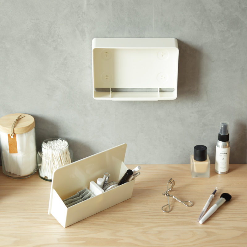日本 ideaco ABS壁掛式小物分隔收納盒(加大型)-4色 | homeshops 小宅私物